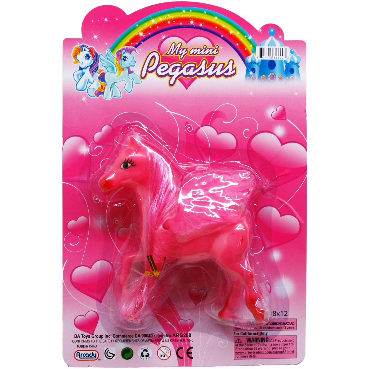 Wholesale Mini Pegasus Toy - Assorted Colors, 6"