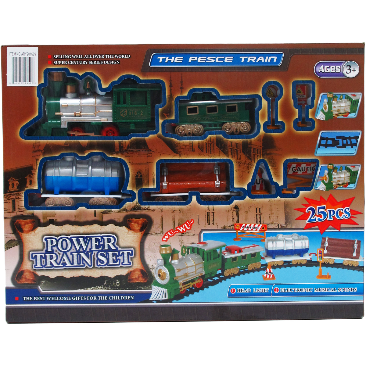 Wholesale Train Playsets - Battery-Operated, 25 Pieces