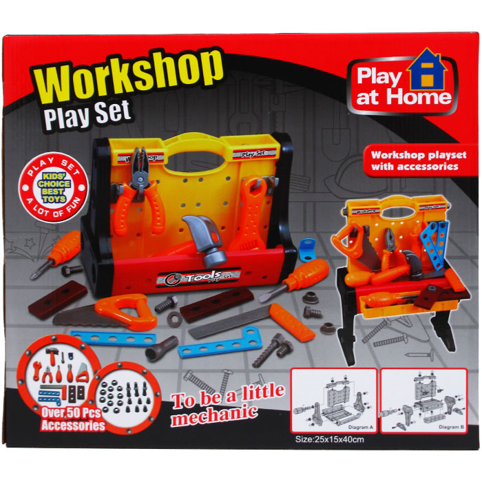 Wholesale Tool Playset with Workbench - 50+ Pieces