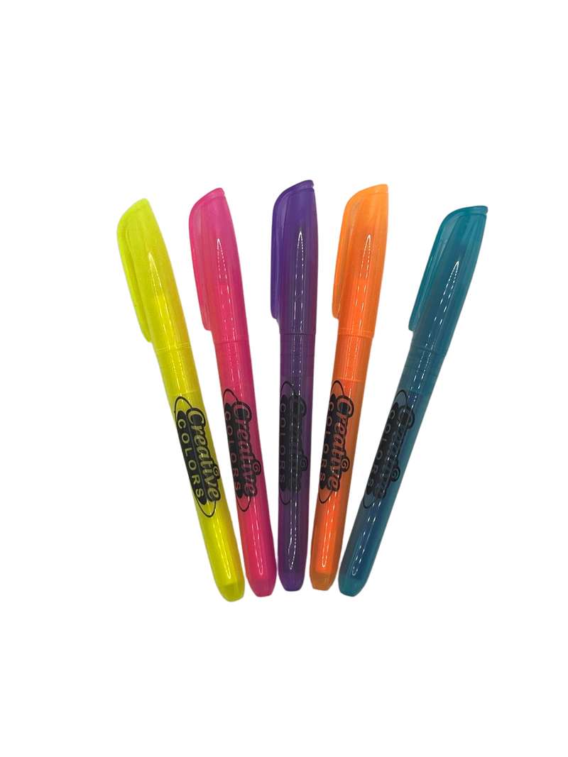 Wholesale Highlighters in 5 Colors, Pen-Style - DollarDays