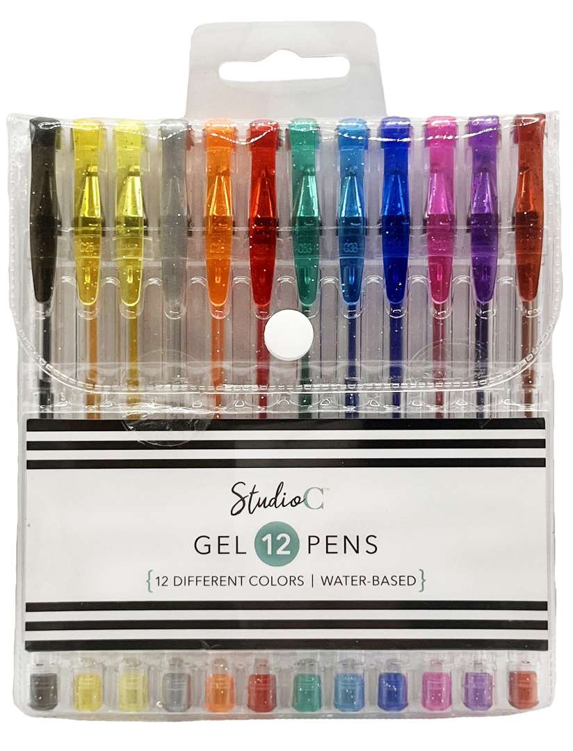 Wholesale Gel Pens - 12 Colors, Water Based - DollarDays