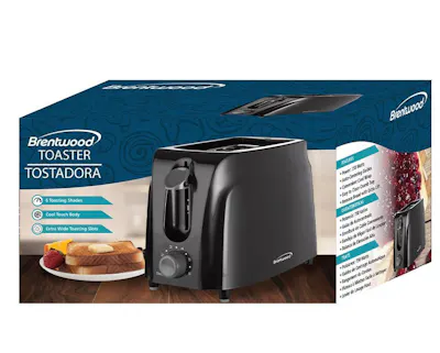 Wholesale Toasters, Black, 2 Slice