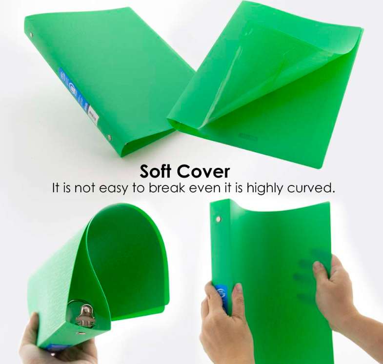 1" 3-Ring Poly Binders - Assorted Colors | DollarDays