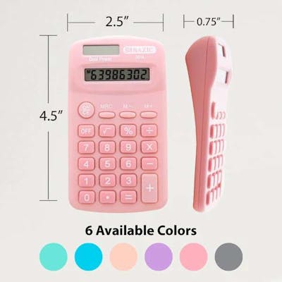 Bulk Pocket Size Calculators, 8-Digit Display - Buy School Supplies