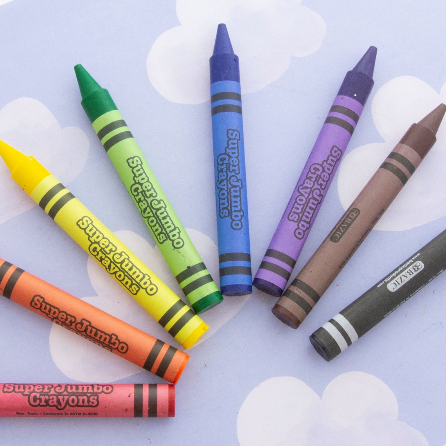 Wholesale 8 Piece Crayon Packs - Super Jumbo Size - DollarDays