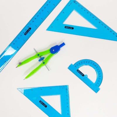 Wholesale Geometry Rulers Sets , 4-piece, 6 Colors