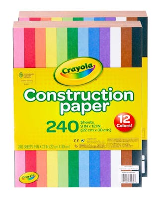 Bulk Crayola Construction Paper, 240 Sheets, 2-Pack, 10 Colors
