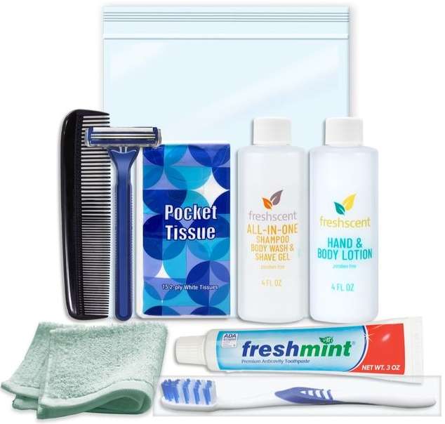 Wholesale Unisex Hygiene Kit - 8 Piece - DollarDays