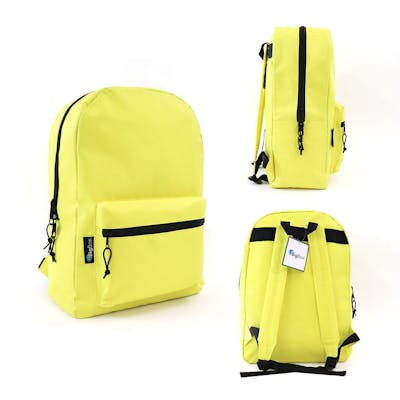 Wholesale 15" Backpacks - Basic Style, 4 Colors