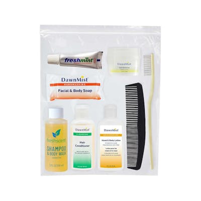 Wholesale Essential Hygiene Kits 8 Piece for Personal Care