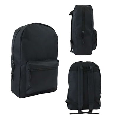 Wholesale BigBox Basic Backpacks, Black, 15" | DollarDays