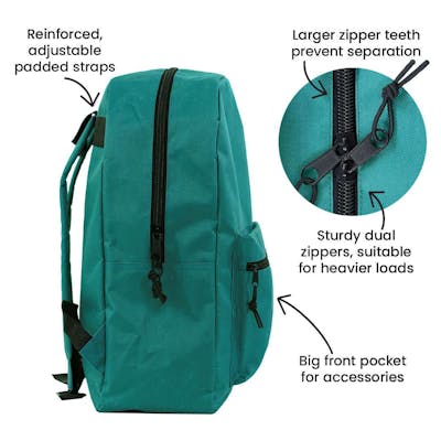 Wholesale BigBox Basic Backpacks, Assorted, 17"