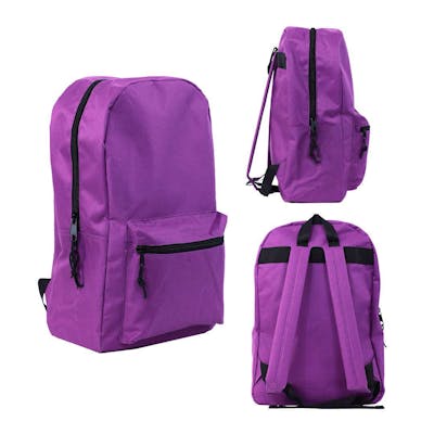 Wholesale BigBox Basic Backpacks, Assorted, 17"