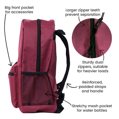 Wholesale BigBox Classic Backpacks, Assorted, 15"