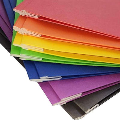 Wholesale 2 Pocket Folders - 3 Prongs, Assorted Colors - DollarDays