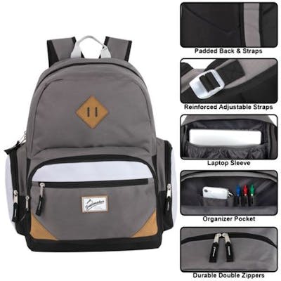 Wholesale 19" Backpacks with Laptop Sleeve, 4 Colors - DollarDays