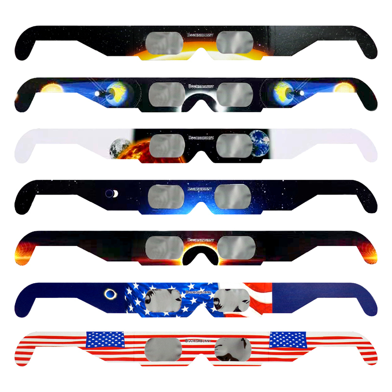 Bulk Solar Eclipse Glasses, 3 Pack, Display Included - DollarDays