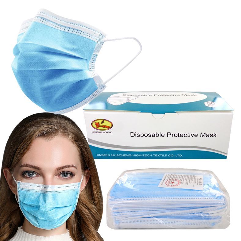 Bulk Blue 3-Ply Disposable Face Masks