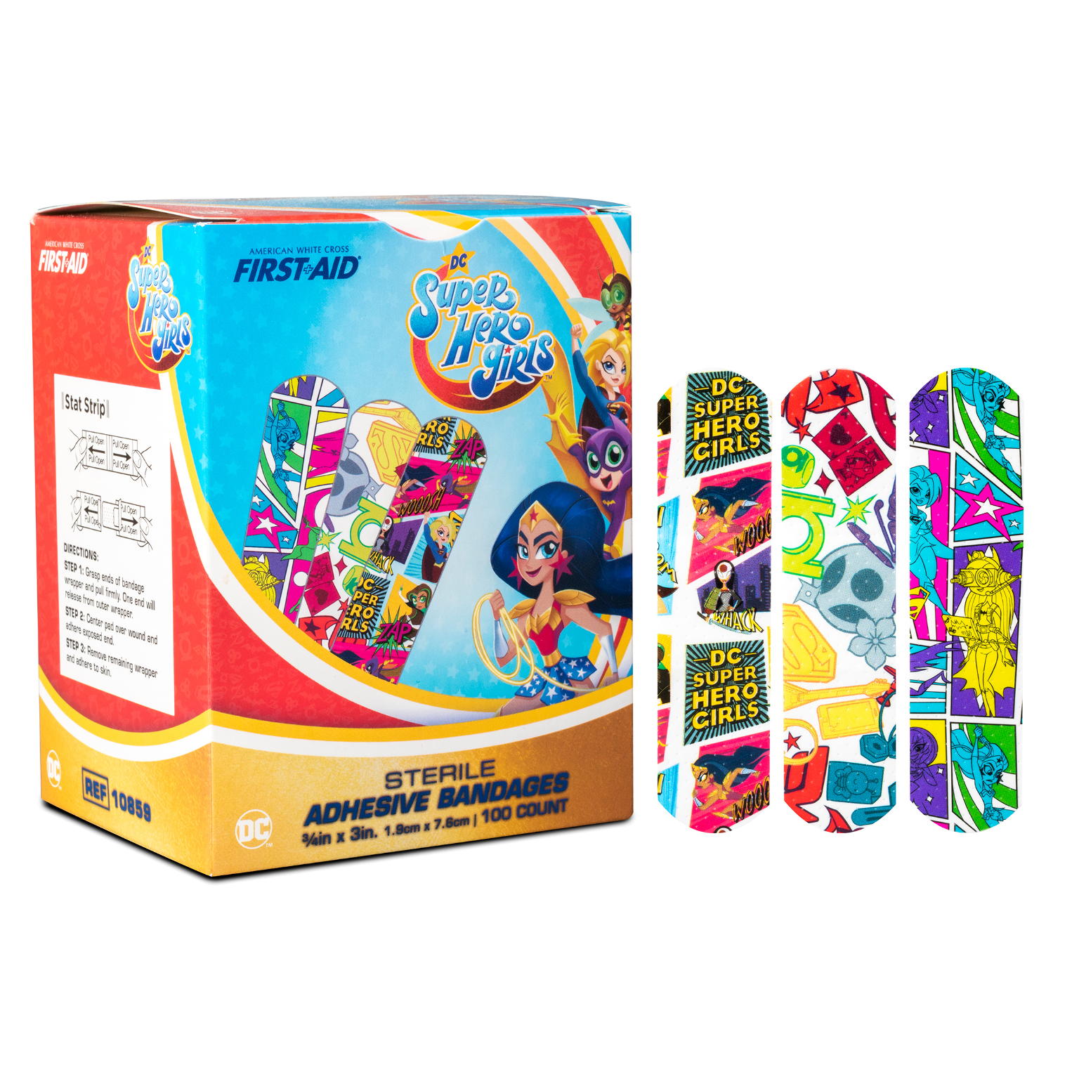 Wholesale DC Super Hero Girls Adhesive Bandages - DollarDays