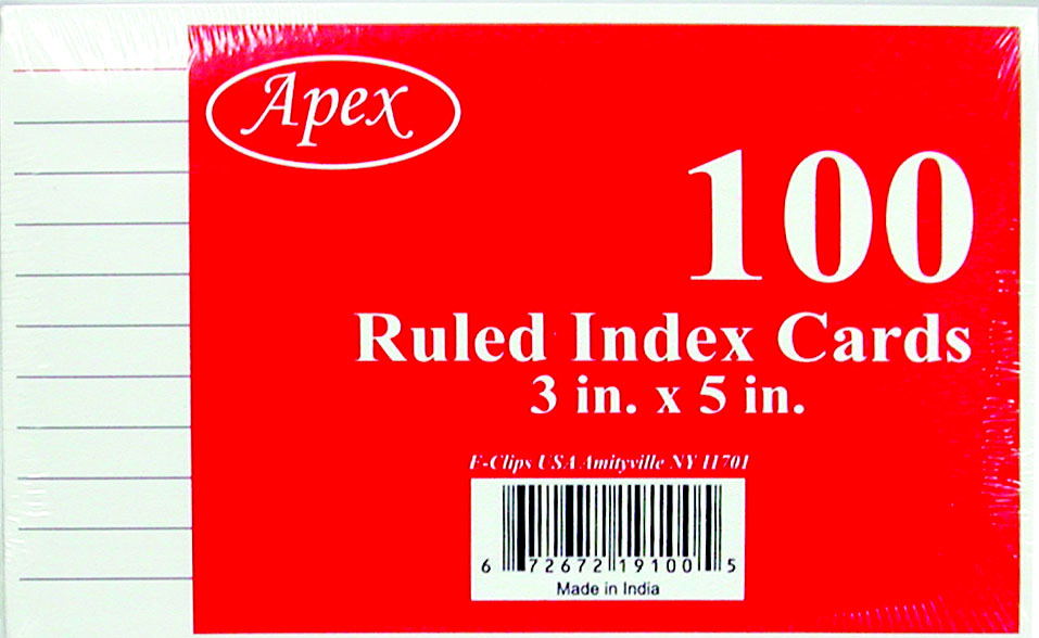 Wholesale Index Cards - Bulk Index Cards - Recipe Index Cards - DollarDays