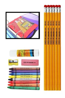 Wholesale Elementary Backpack & School Supply Kit