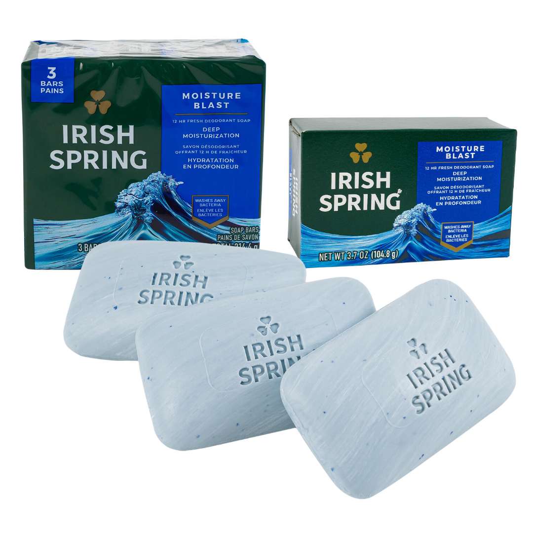 Irish Spring Moisture Blast Soap - 3.75 oz - 3 Pack - DollarDays