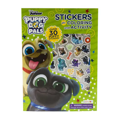 Puppy Dog Pals Stickers Plus Coloring and Activity Books | DollarDays