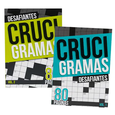 Wholesale Spanish Crossword Puzzle Book II - 80 Pages, Two Titles