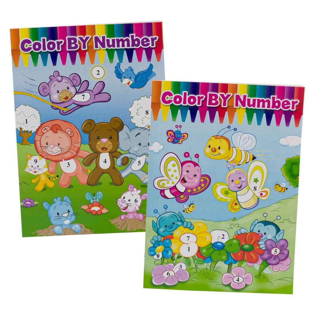 Wholesale Color by Numbers Books - Assorted