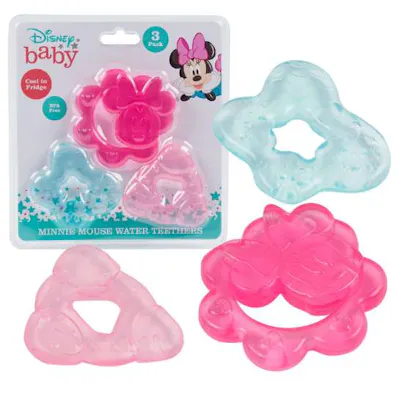 Wholesale Disney Water Teethers - Minnie Mouse, 3 Pk, BPA Free