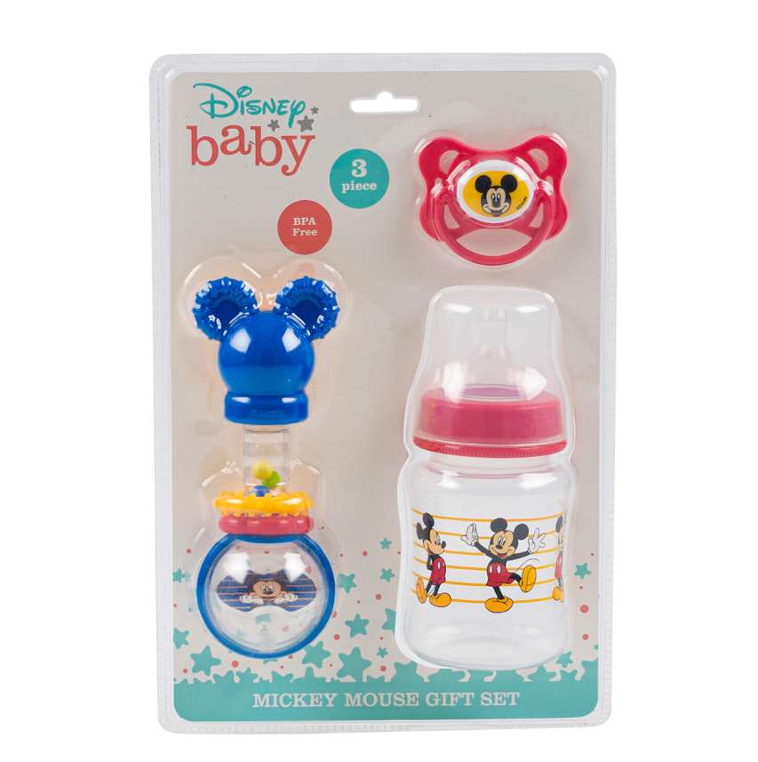 Bulk Disney Baby Sets, Mickey Mouse, Red & Blue, 3 Pc, BPA free