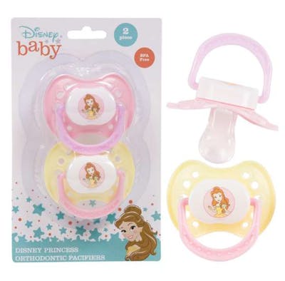 Bulk Disney Pacifier Sets, Princess, 2Pk | Wholesale Binkies
