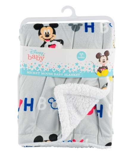 Wholesale Disney Baby Blankets - Mickey Mouse, Sherpa, 30"x40"