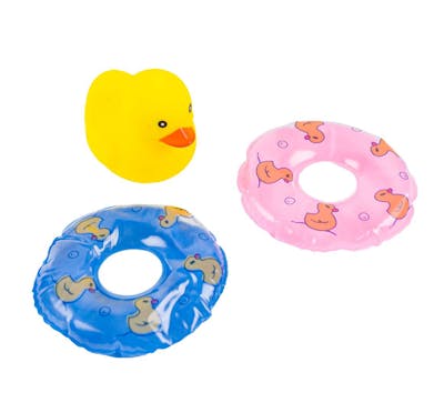 Wholesale Baby Bath Toy Sets - 2 Floaties, 3 Ducks - DollarDays