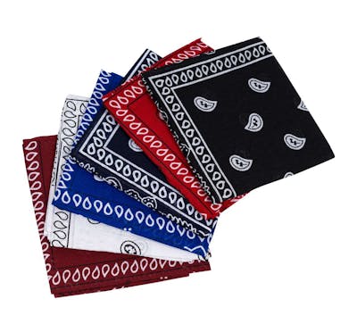 Bulk Assorted Color Bandanas - 432 Pieces, 21" x 21"