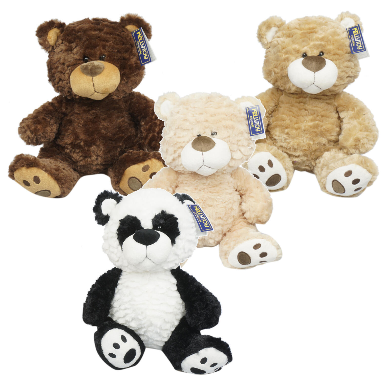 Wholesale 14 Sitting Bear Plush Toy Assorted Colors Sku 2338575 Dollardays