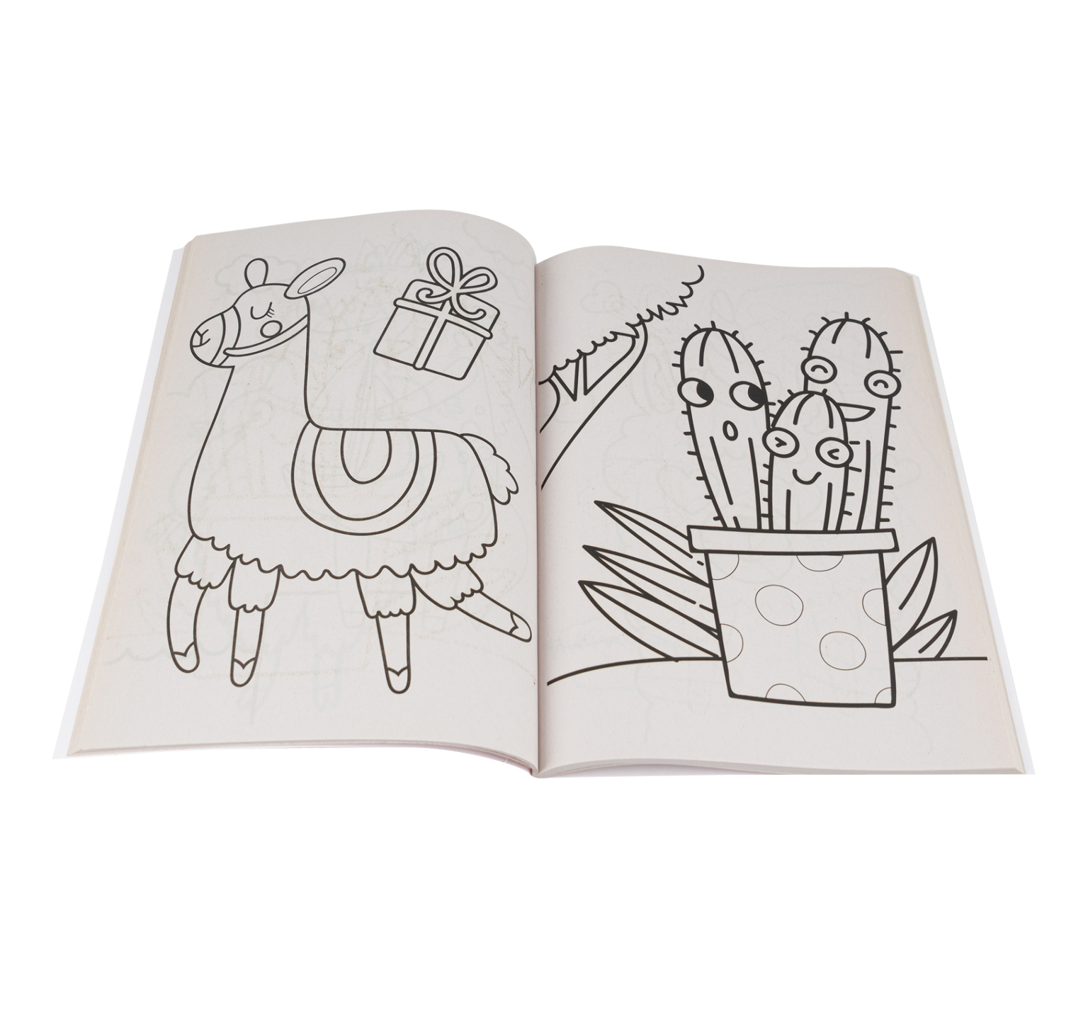 Wholesale Spanish Coloring Books - 80 Pages, Llama, 2 Volumes