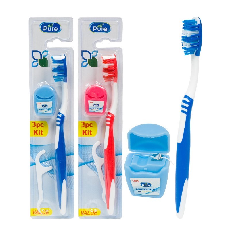 Bulk Dental Kits Brush, Floss & Pick - Buy Wholesale Dental Kits