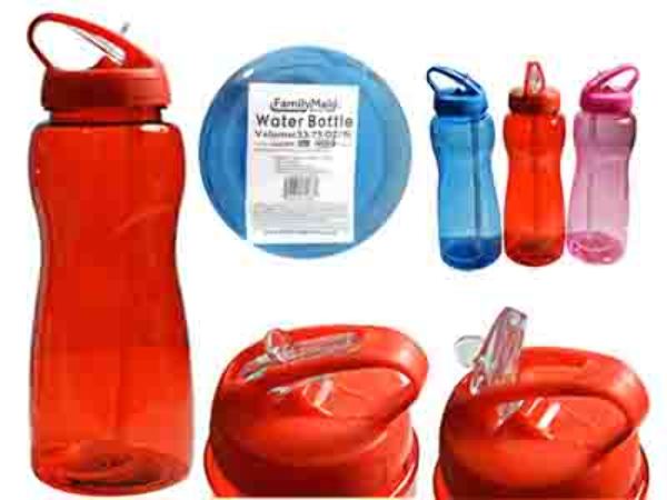 Bulk Plastic 33.8 oz Water Bottles in 3 Colors
