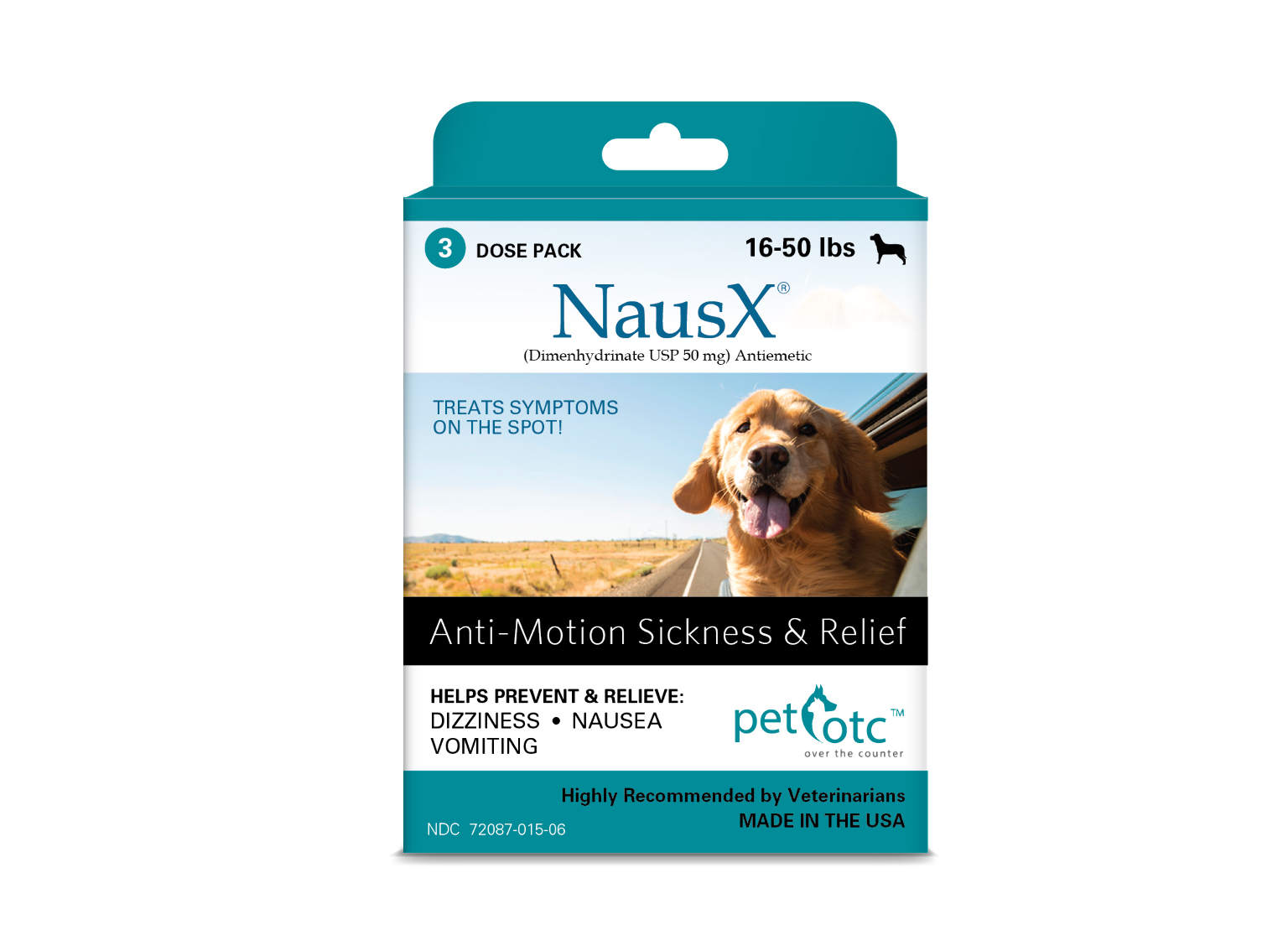 Wholesale NausX Antiemetic Travel Pack - Med (16-50 lbs)