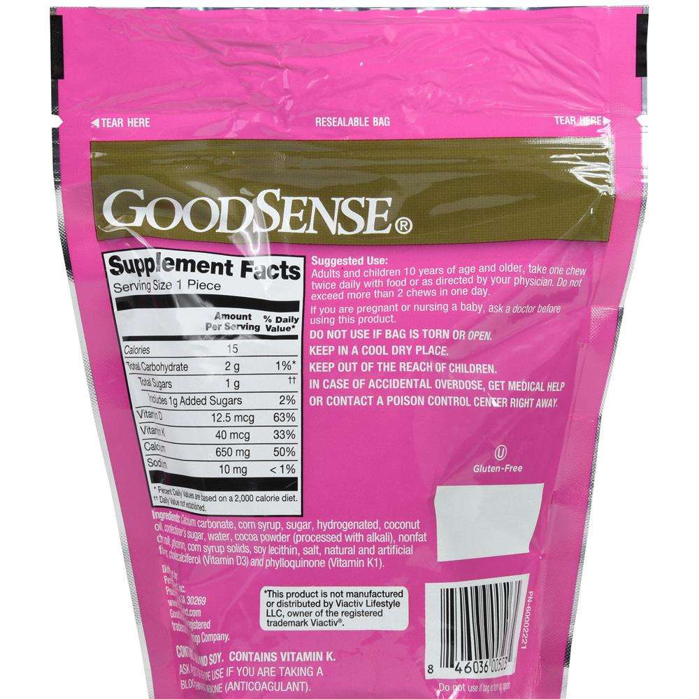 Wholesale Calcium Chews - Chocolate, 650 mg, 60 Chews - DollarDays