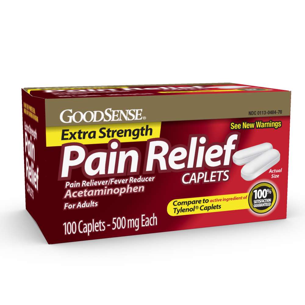 Wholesale Extra Strength Pain Relief Caplets - 100 Count - DollarDays