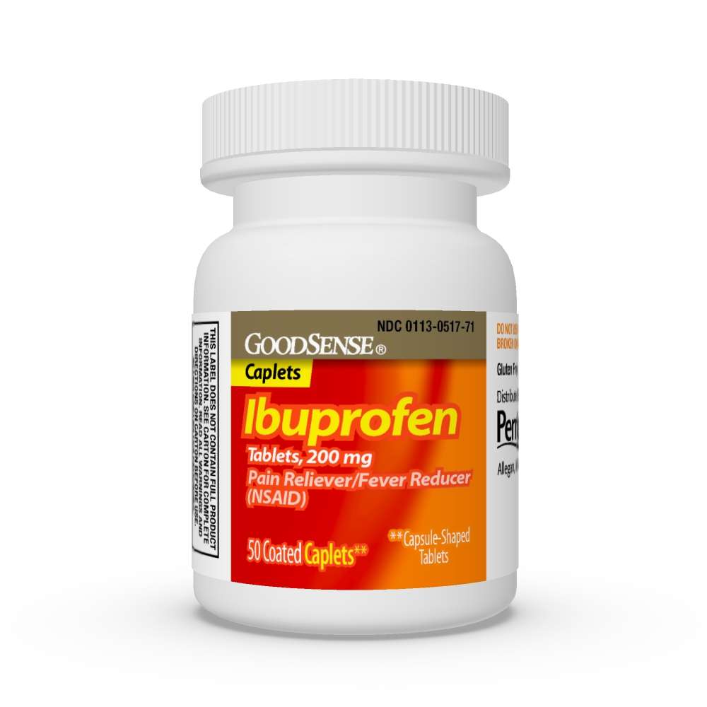 Wholesale Ibuprofen Caplets - 200 mg, 50 Caplets - DollarDays