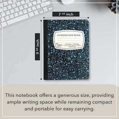 Wide Ruled Composition Notebooks - 100 Sheets, Assorted - DollarDays
