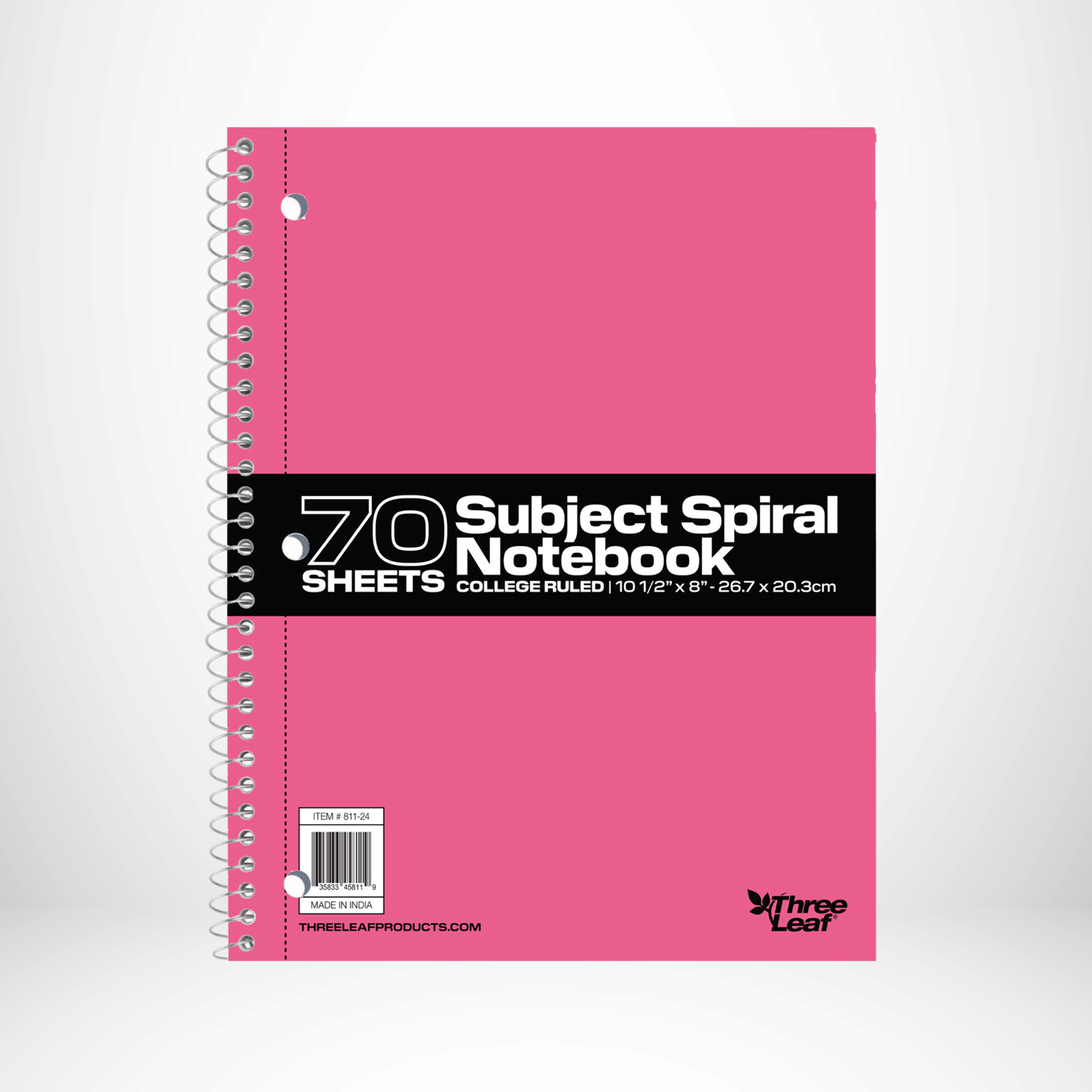 Wholesale 1 Subject College Ruled Spiral Notebook - 70 Sheets, 4 Colors ...