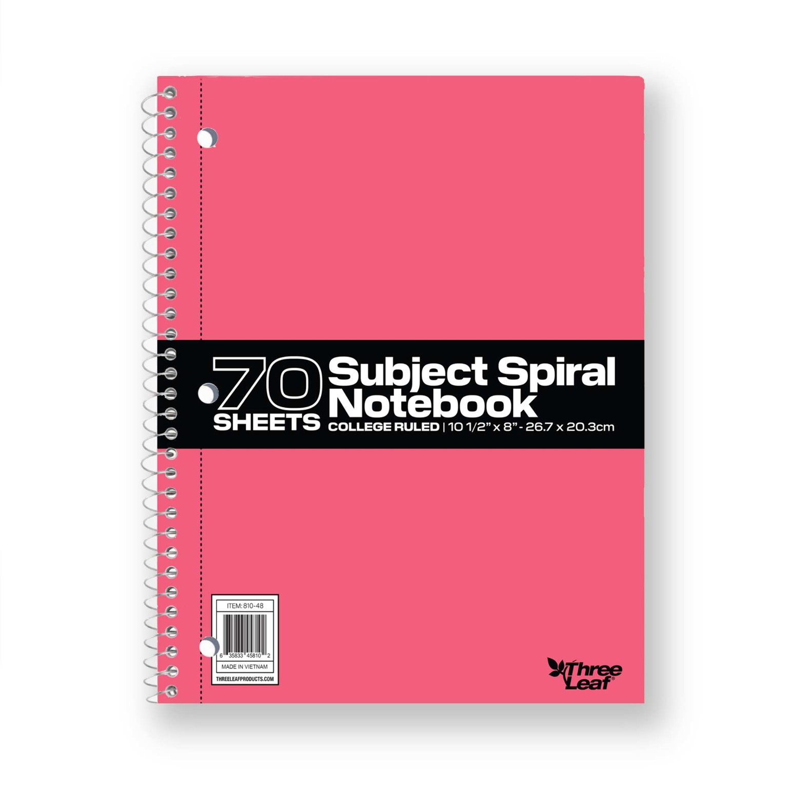 Wholesale 70 Page Notebook - College Ruled, 4 Colors | DollarDays