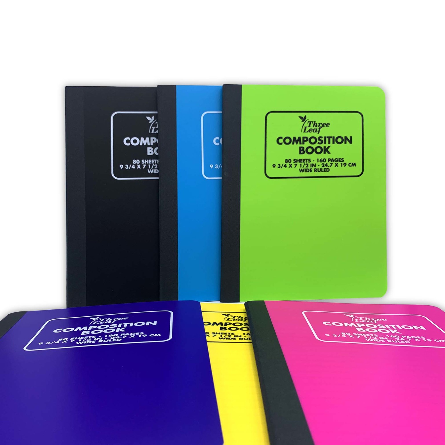 Wholesale Wide Ruled Composition Notebooks, 6 Colors - DollarDays