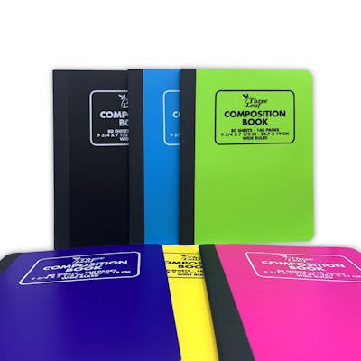 Wholesale Wide Ruled Composition Notebooks, 6 Colors - DollarDays