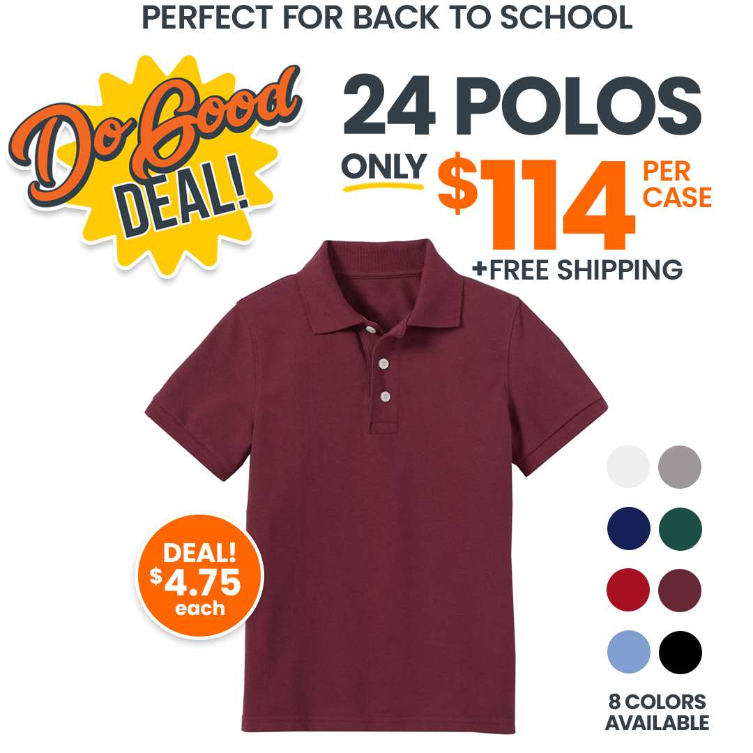 Wholesale School Uniform Polos Shirts - Bulk Cheap School Uniforms ...