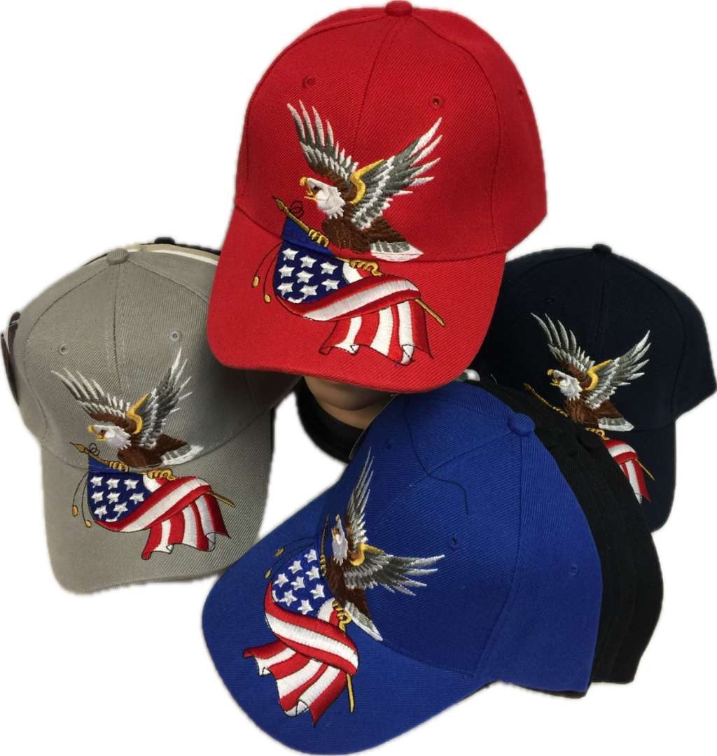 Wholesale American Flag Eagle Baseball Caps